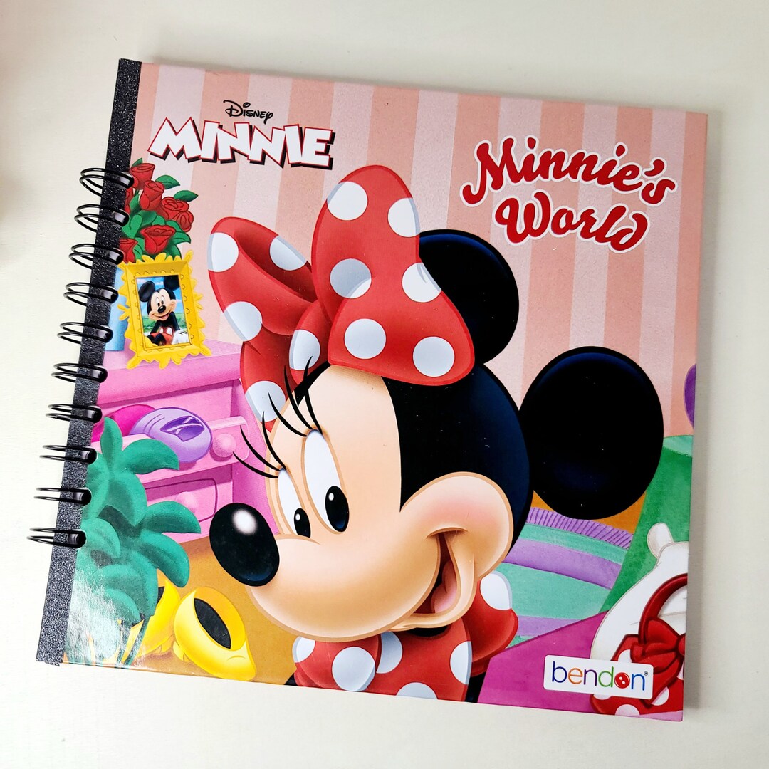 Disney Autograph Book, Repurposed Minnie Mouse Book, Upcycled Disney ...