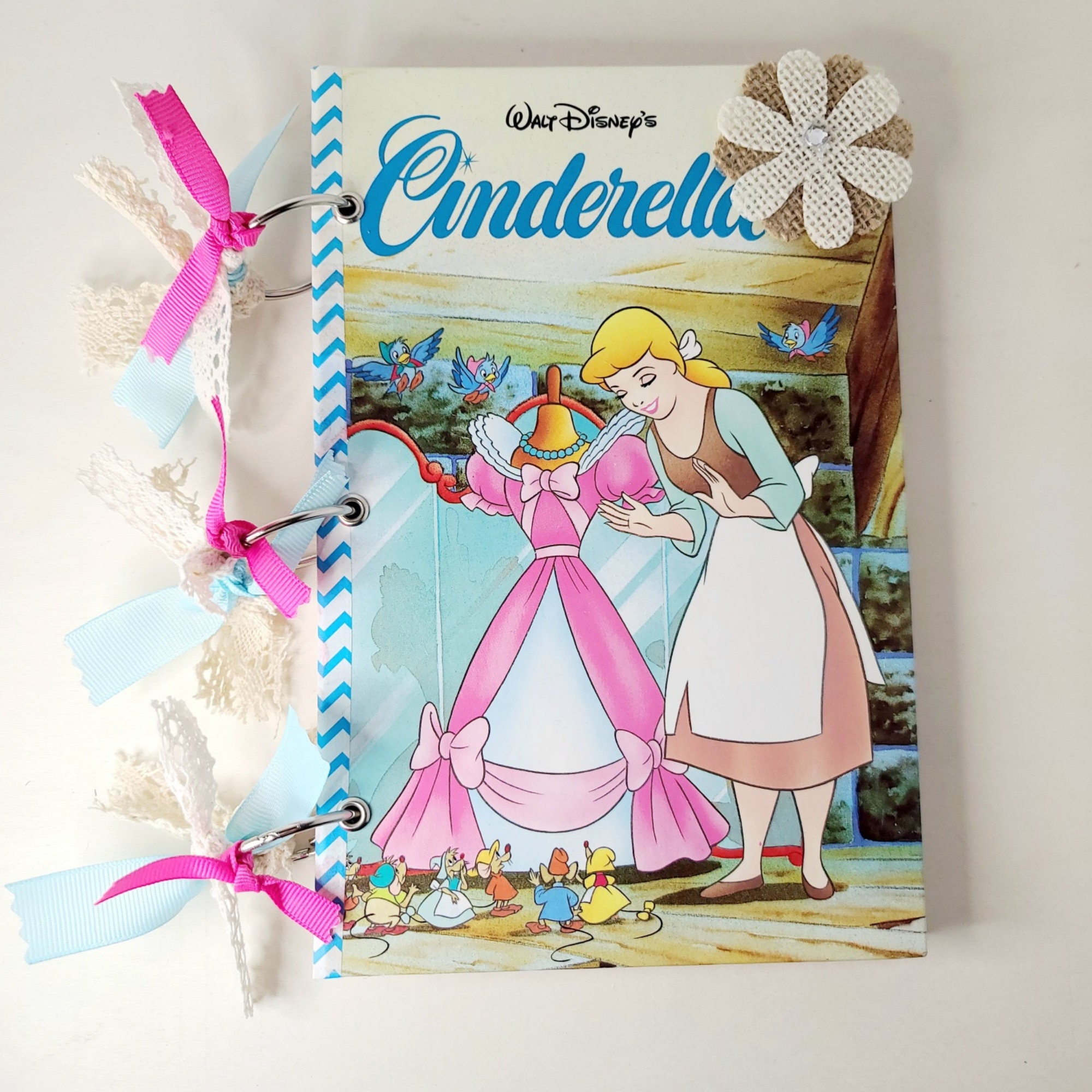 Cinderella Weekly Planner, Disney Organizer, Upcycled Storybook Into a ...
