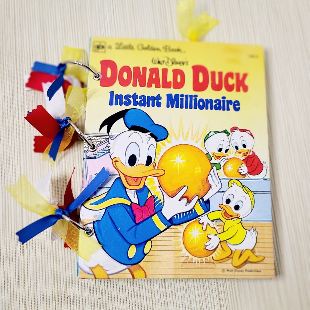 Donald Duck Instant Millionaire Little Golden Book Junk Journal ...