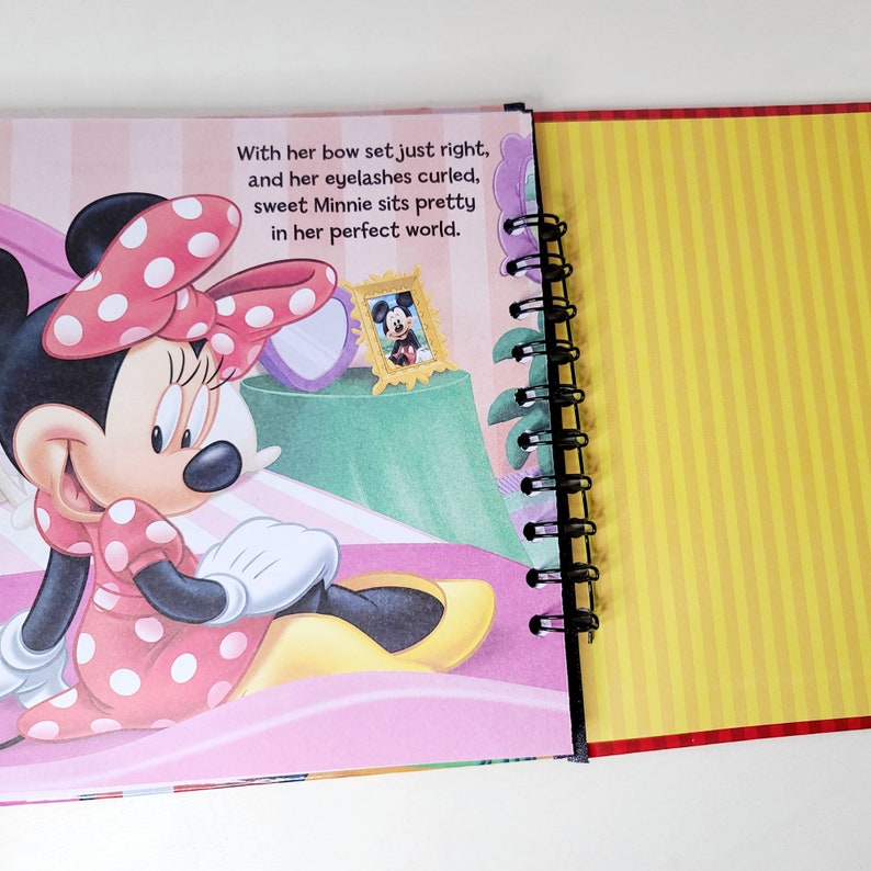 Disney Autograph Book, Repurposed Minnie Mouse Book, Upcycled Disney ...