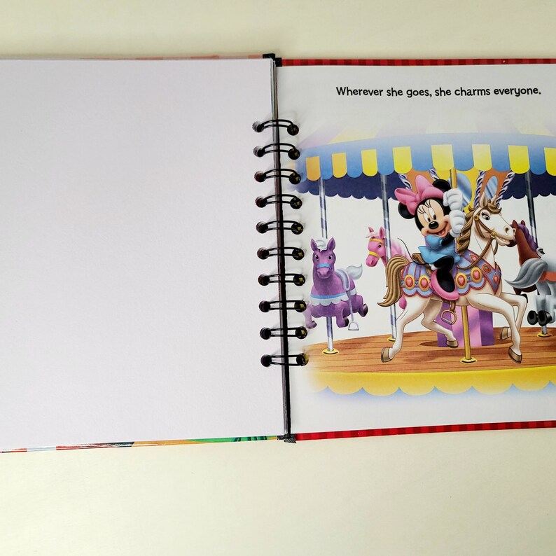 Disney Autograph Book, Repurposed Minnie Mouse Book, Upcycled Disney ...