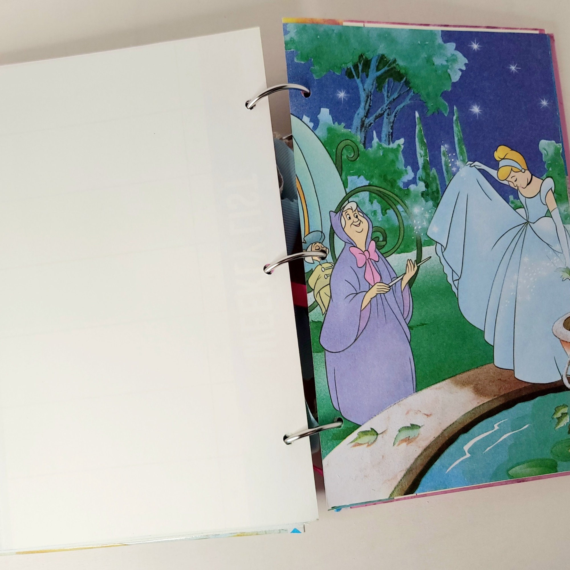 Cinderella Weekly Planner, Disney Organizer, Upcycled Storybook Into a ...