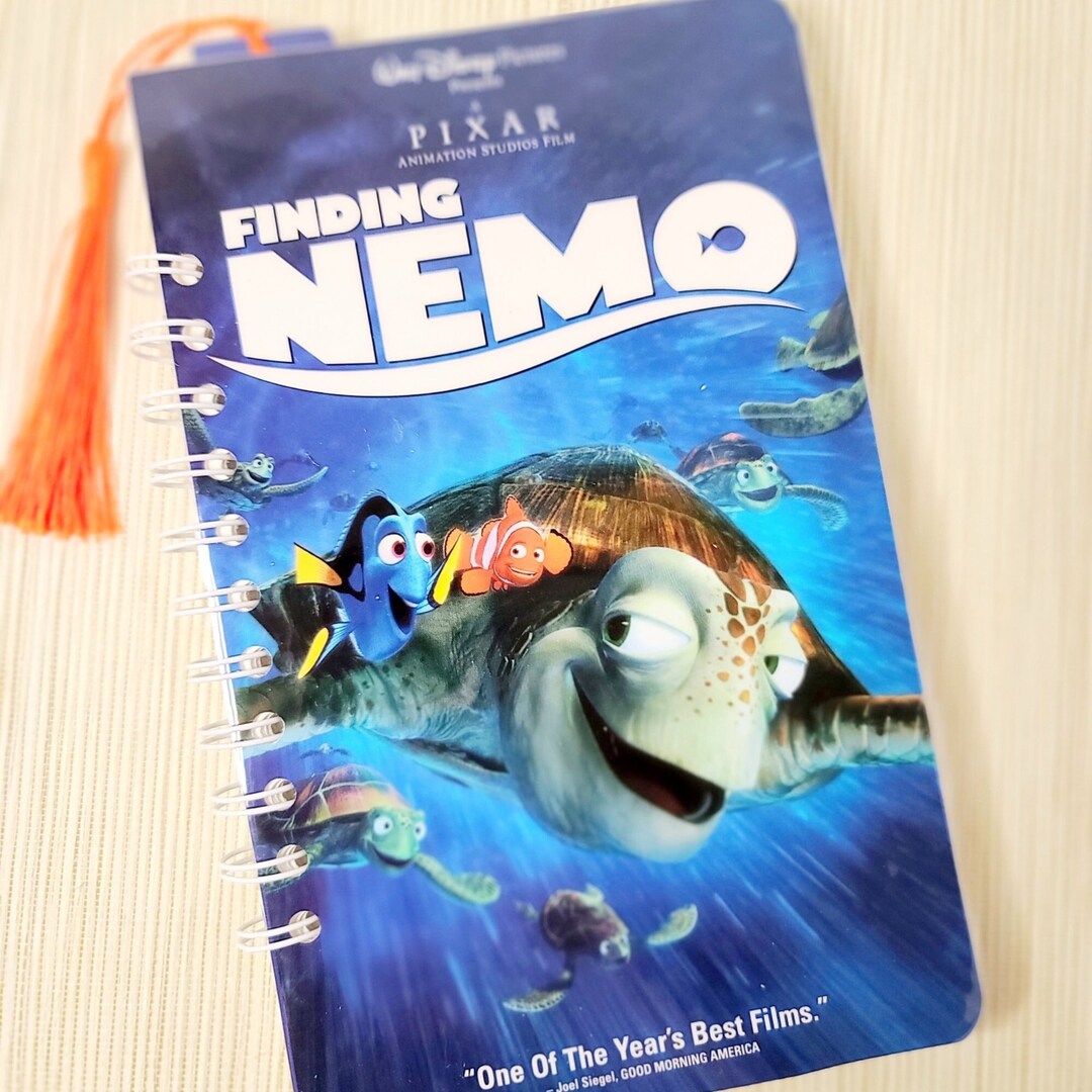 Finding Nemo VHS Journal, Upcycled VHS Notebook, Disney Autograph Book ...