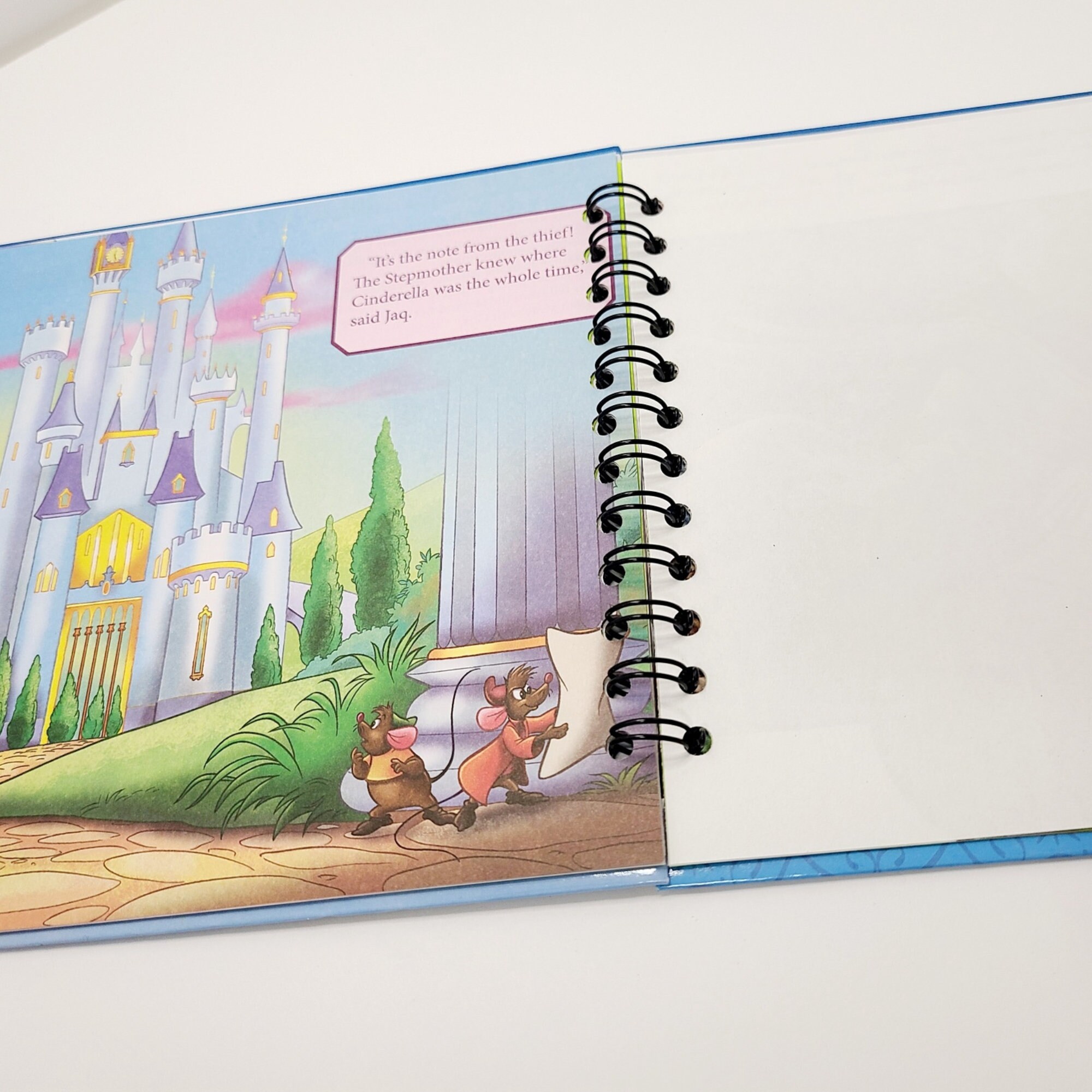 Disney Princess Autograph Book, Repurposed Cinderalla Story, Upcycled ...