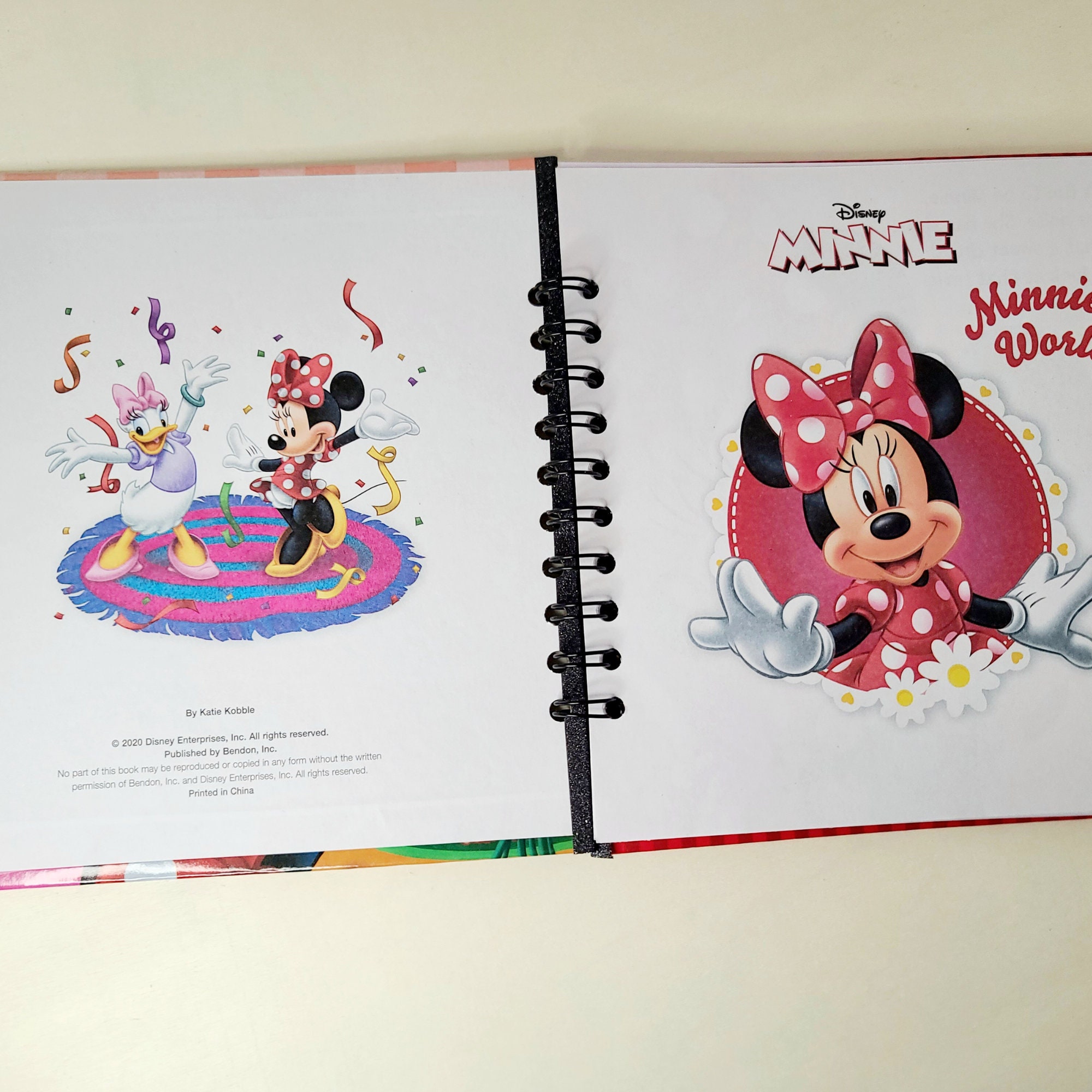 Disney Autograph Book, Repurposed Minnie Mouse Book, Upcycled Disney ...