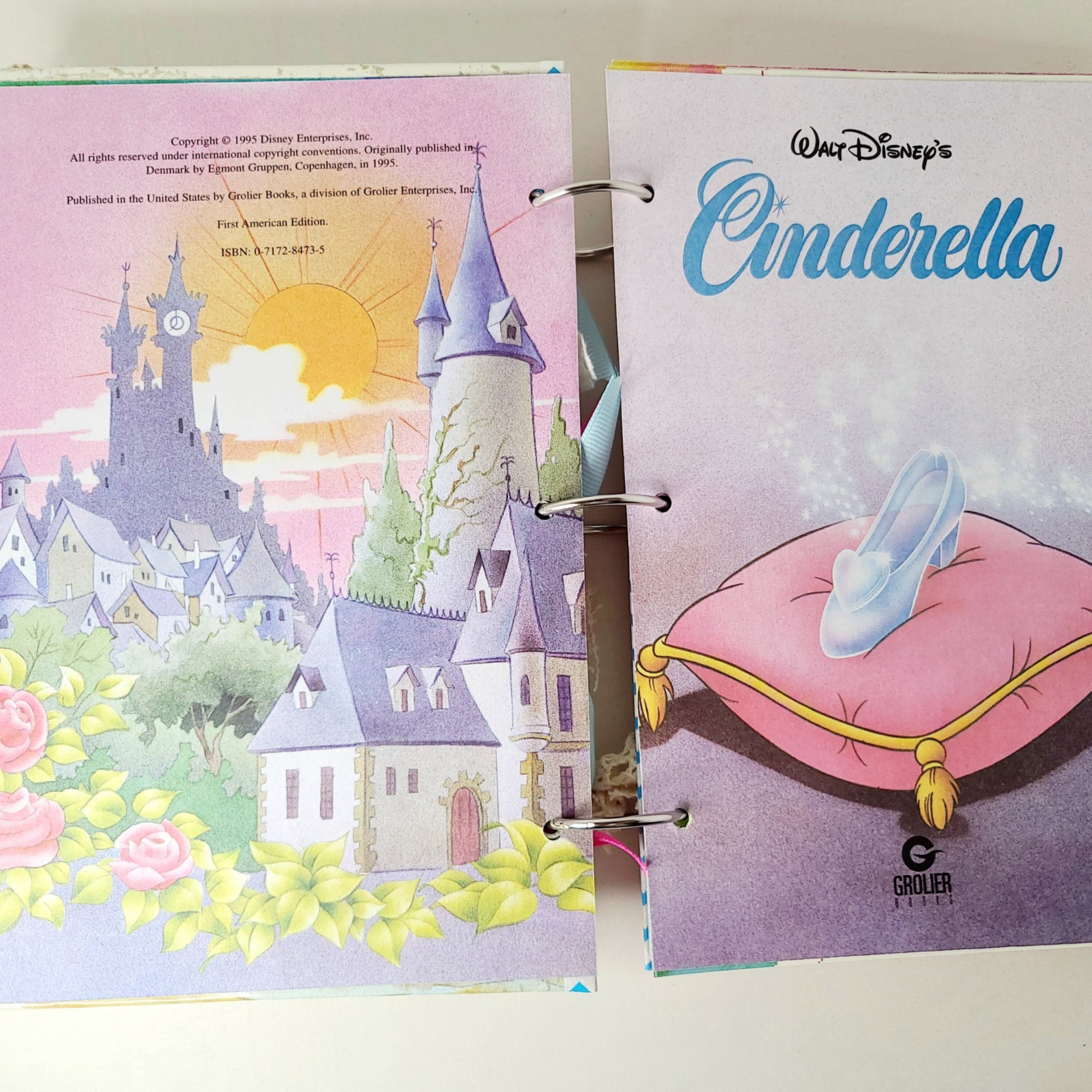 Cinderella Weekly Planner, Disney Organizer, Upcycled Storybook Into a ...