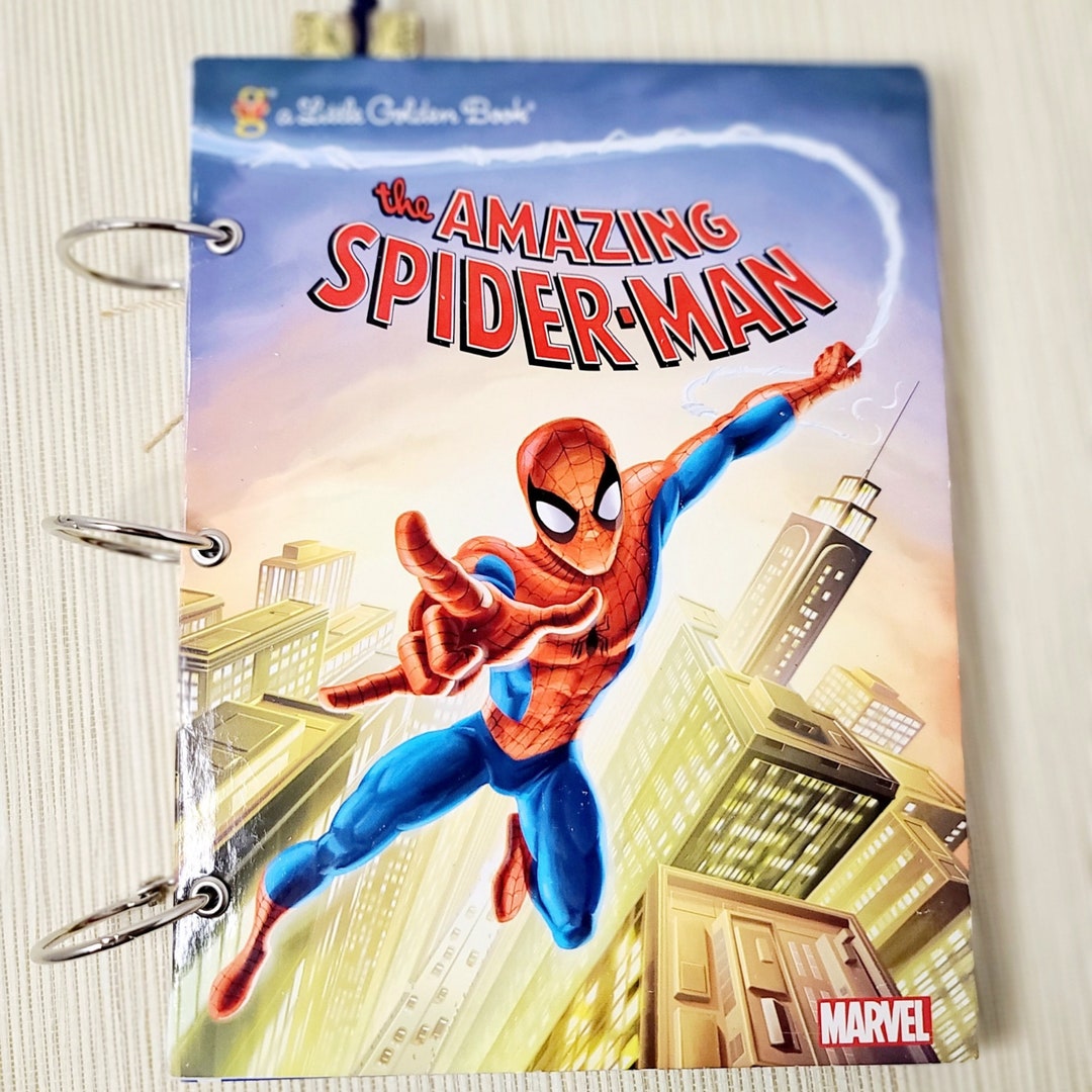 Spiderman Junk Journal, the Amazing Spiderman Notebook, Repurposed ...