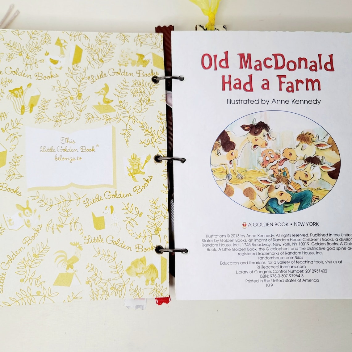 Vintage Old Macdonald Had a Farm Story, Little Golden Book Junk Journal ...