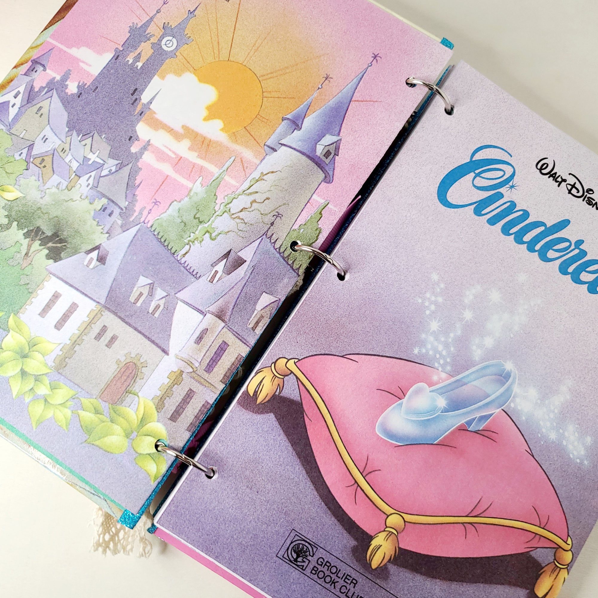 Vintage Cinderella Notebook, Walt Disney's Cinderella Upcycled Journal ...
