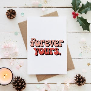 Forever Yours SVG | Retro Love Quote Clipart | Romantic Typography ...