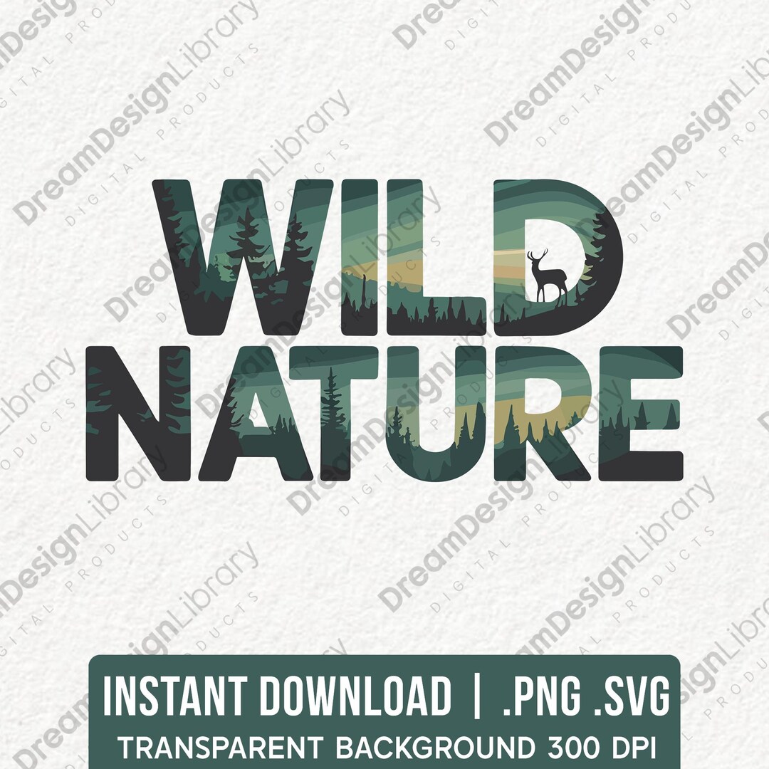 Wild Nature Design | Nature T-shirt Design | Nature Lover Design ...