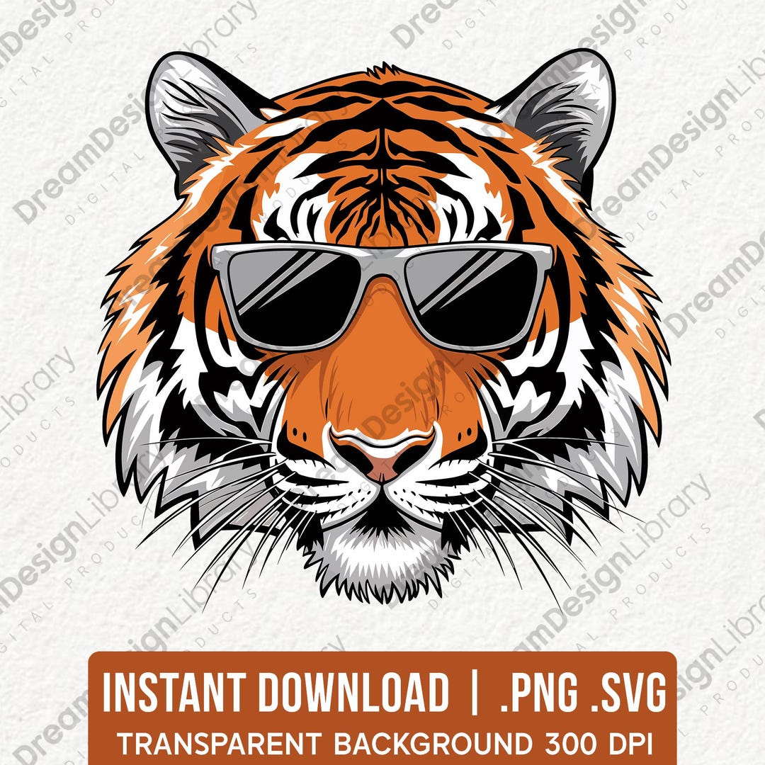 Cool Tiger Design | Cool Tiger Clipart | Cool Tiger | Tiger With ...
