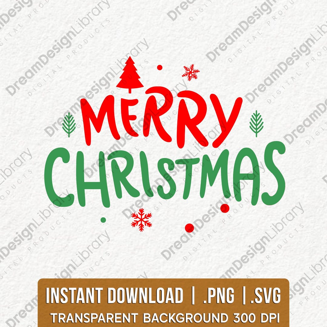 Merry Christmas Png, Sublimation Png, Dtf Png, New Year, Digital Art ...