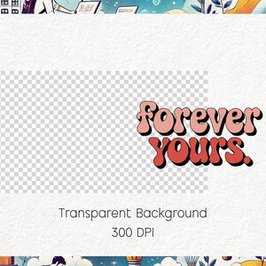 Forever Yours SVG | Retro Love Quote Clipart | Romantic Typography ...
