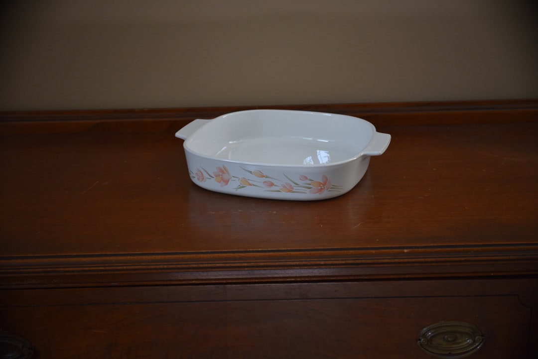 Vintage Corning / Corning Ware Corningware Peach Floral 2.5 Liter 2.5 ...