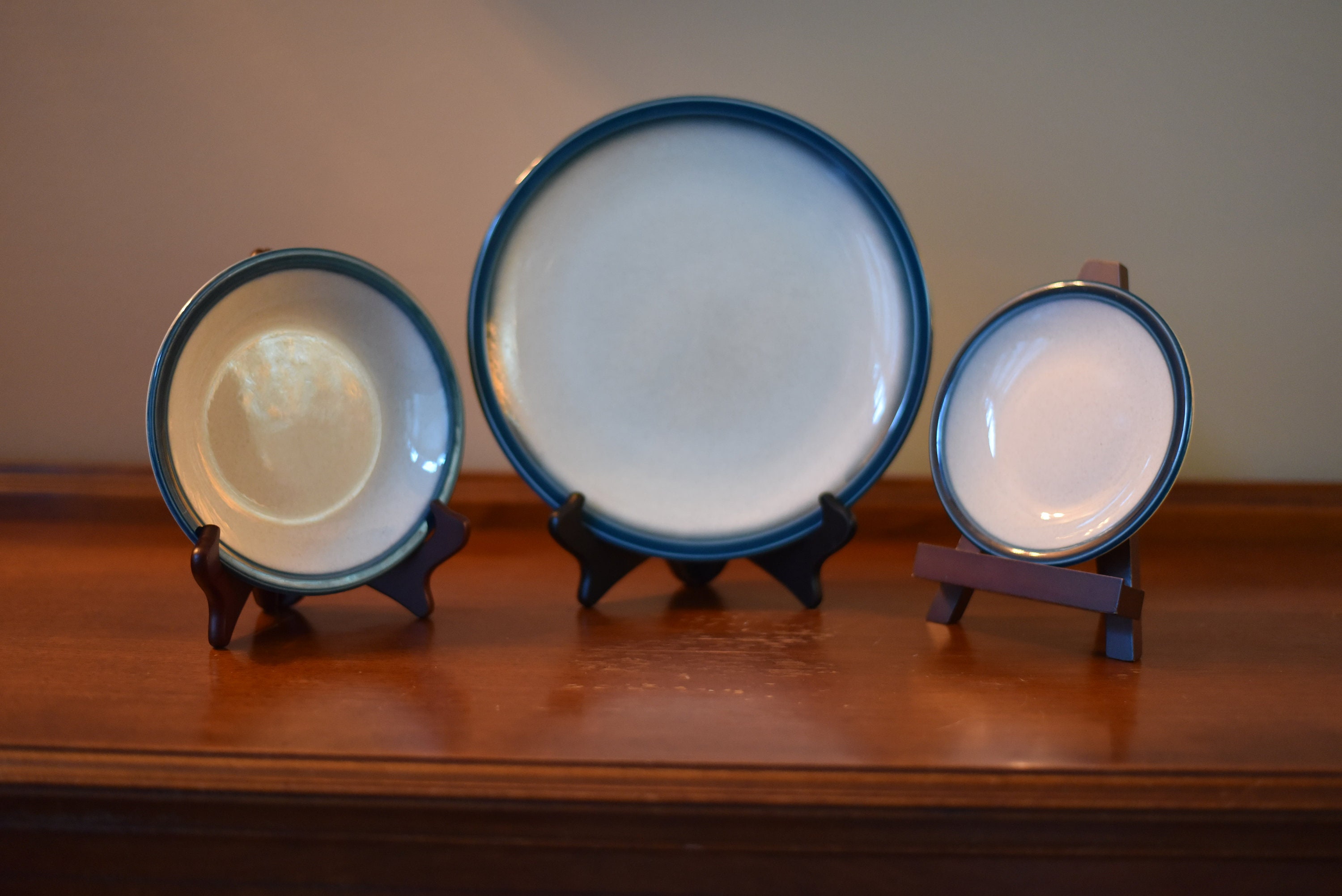 4 Vintage Wedgwood Blue Pacific Bread and Butter Plates - Etsy