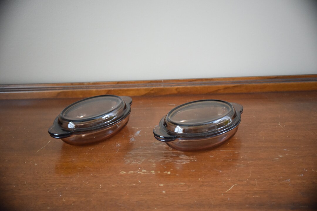 Set of 2 Vintage Corning Ware Visions Amber V-14-B Casserole Dish | 14 ...