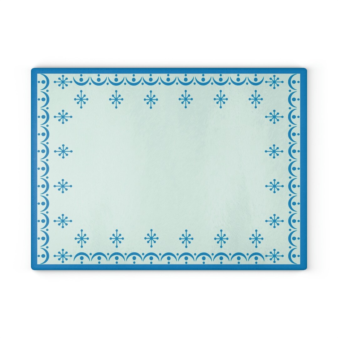 Vintage Pyrex Snowflake Blue / Garland Snow Pattern Influenced Design ...