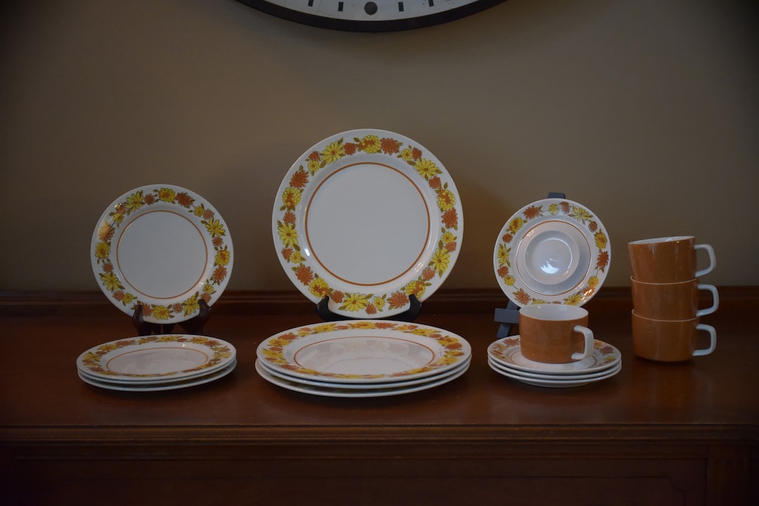 Vintage 16 Piece Mikasa Mediterrania Judy Sue Pattern Set, 4 X Side ...