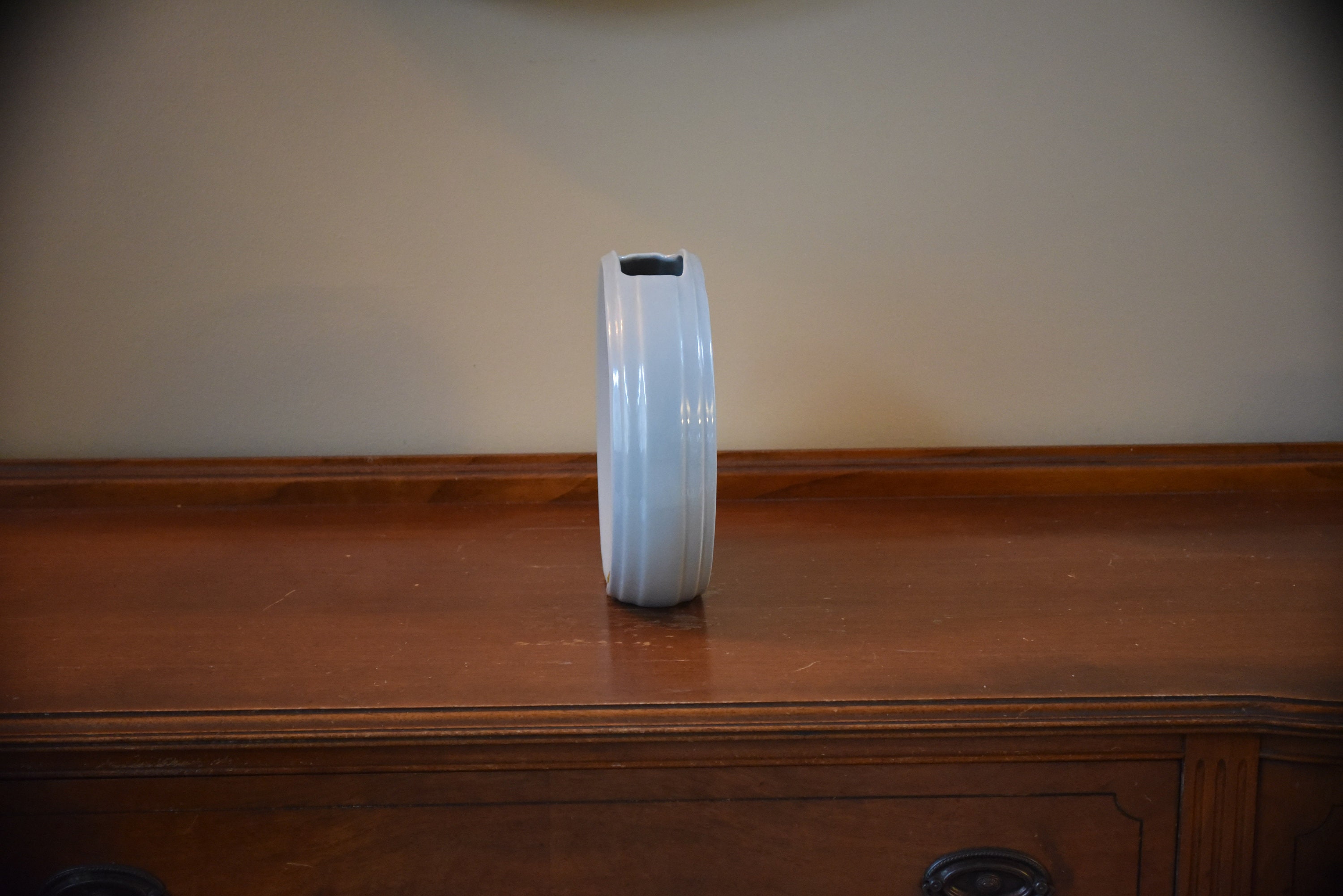 Vintage Art Deco Haeger Gray Pass Through 80's Retro Style Vase - Etsy