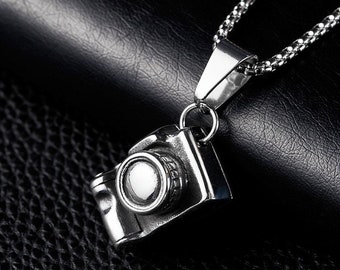 Camera Charm Necklace Camera Necklace Camera Pendant - Etsy