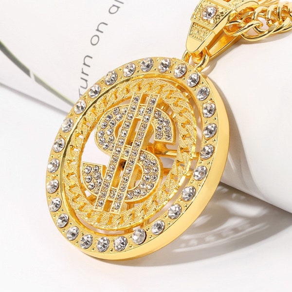 Dollar Sign Necklace - Etsy