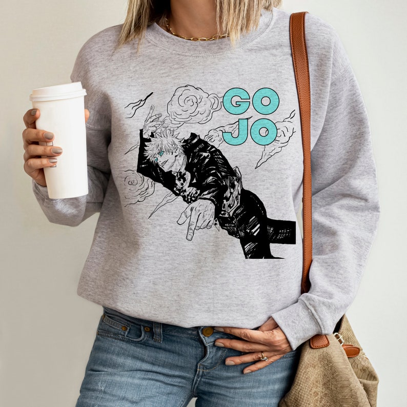 Satoru Gojo Sweatshirt|jjk Anime Merch|manga Sweatshirt|jujutsu Kaisen ...