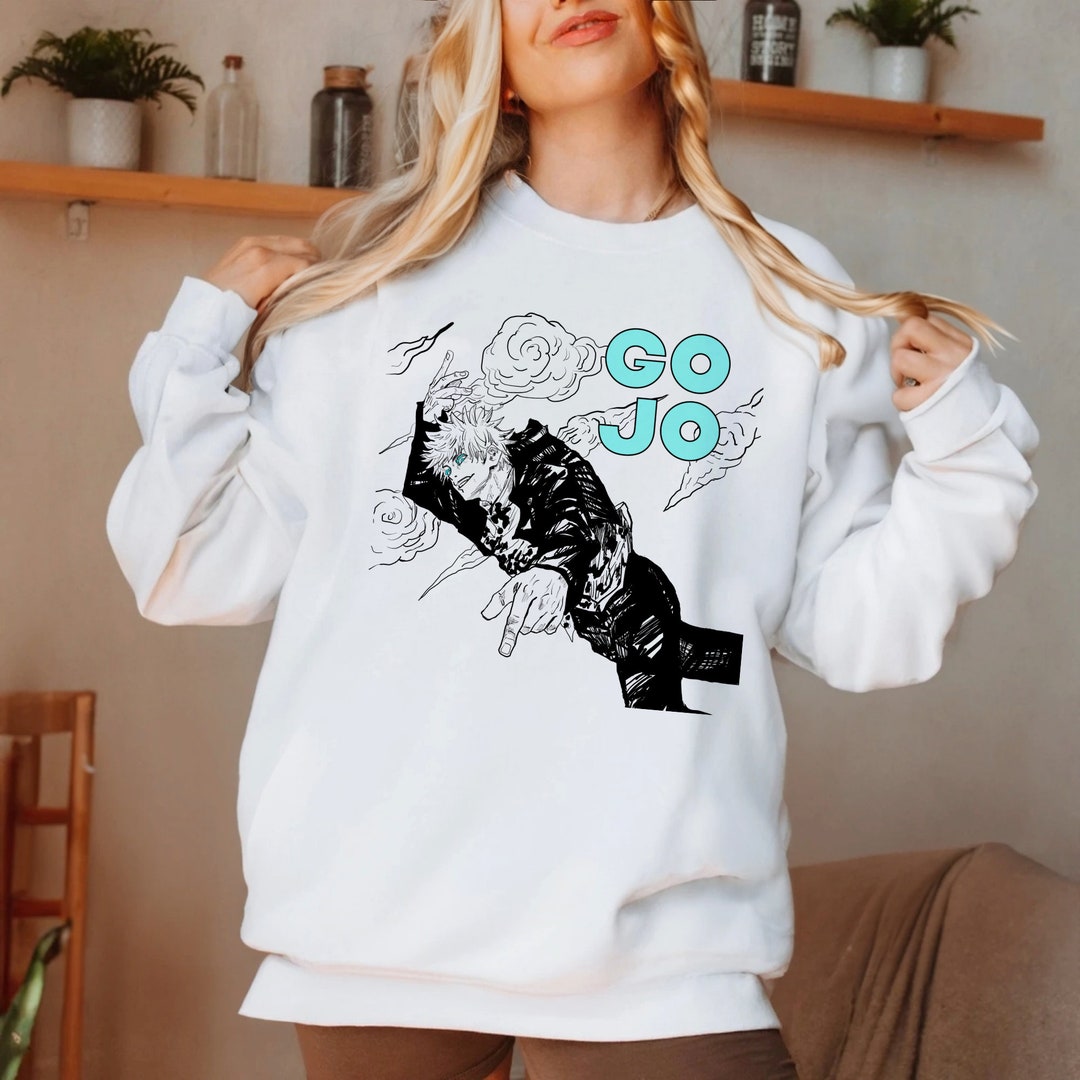 Satoru Gojo Sweatshirt|jjk Anime Merch|manga Sweatshirt|jujutsu Kaisen ...