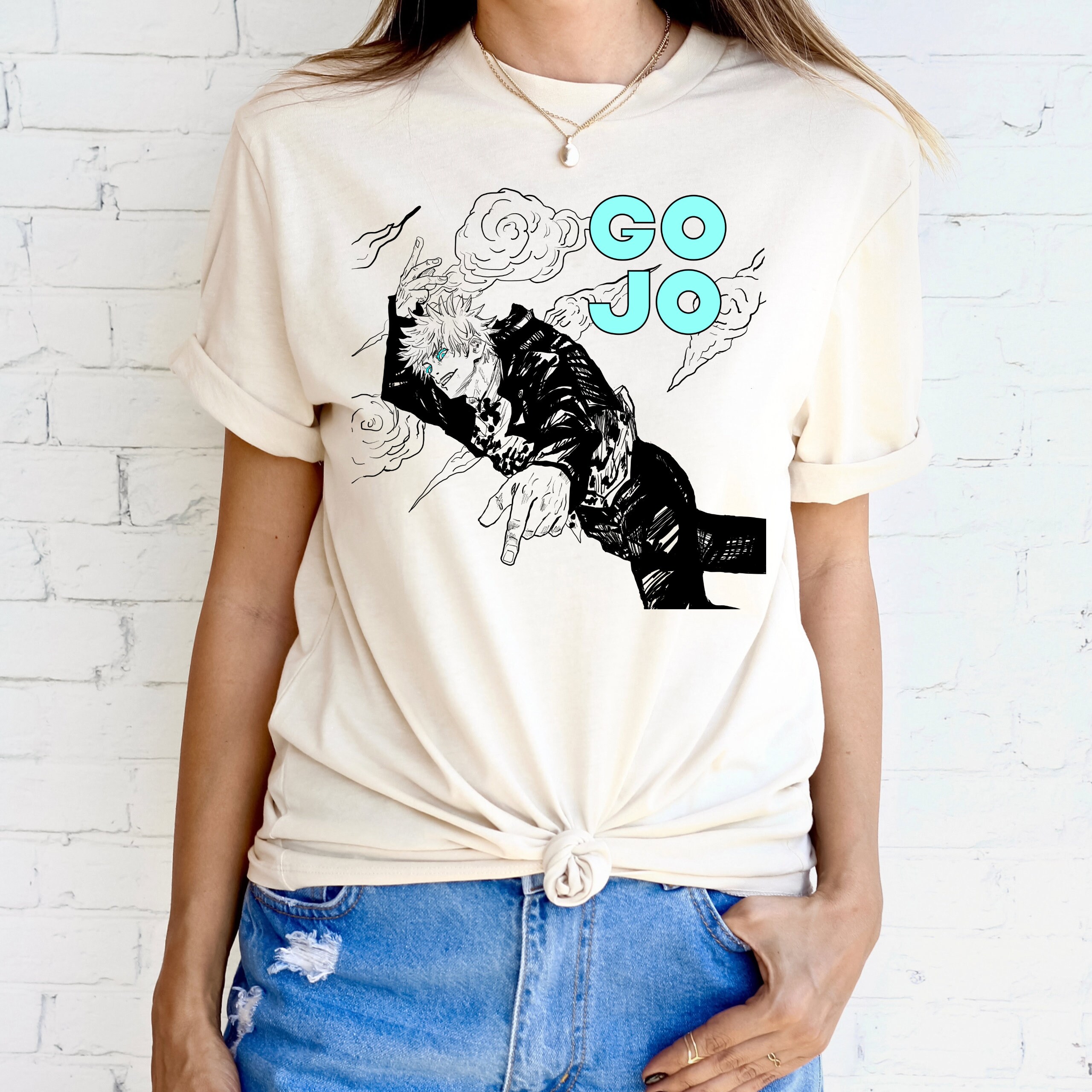 JJK Satoru Gojo Fan Teejujutsu Kaisen Season2 Merchmanga Tshirtjjk ...