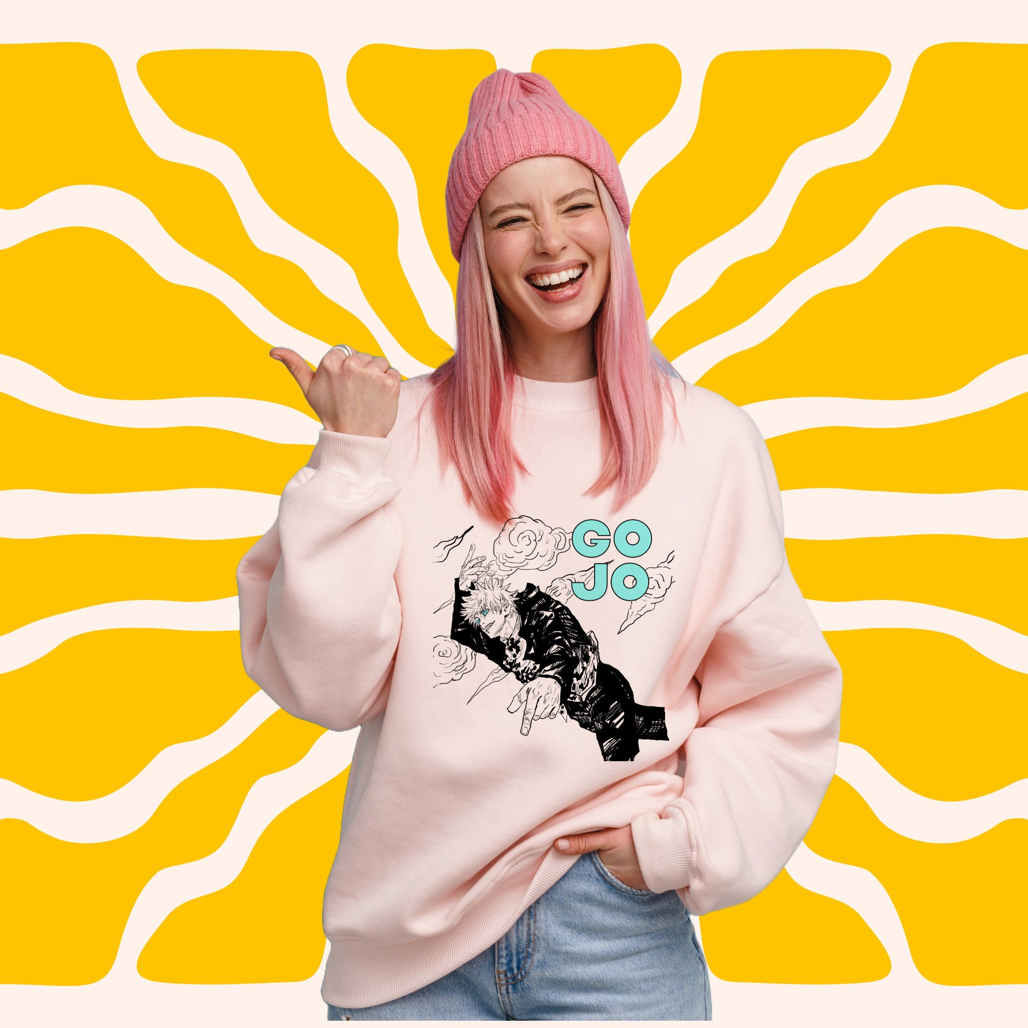 Satoru Gojo Sweatshirt|jjk Anime Merch|manga Sweatshirt|jujutsu Kaisen ...