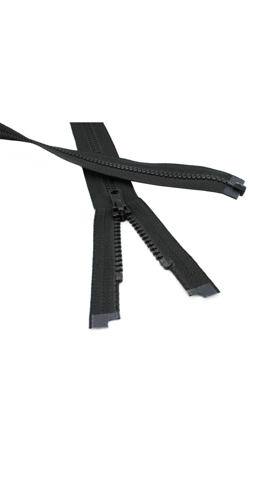 Separating ZIPPER YKK Vislon 5 Black Multiple Sizes New / - Etsy