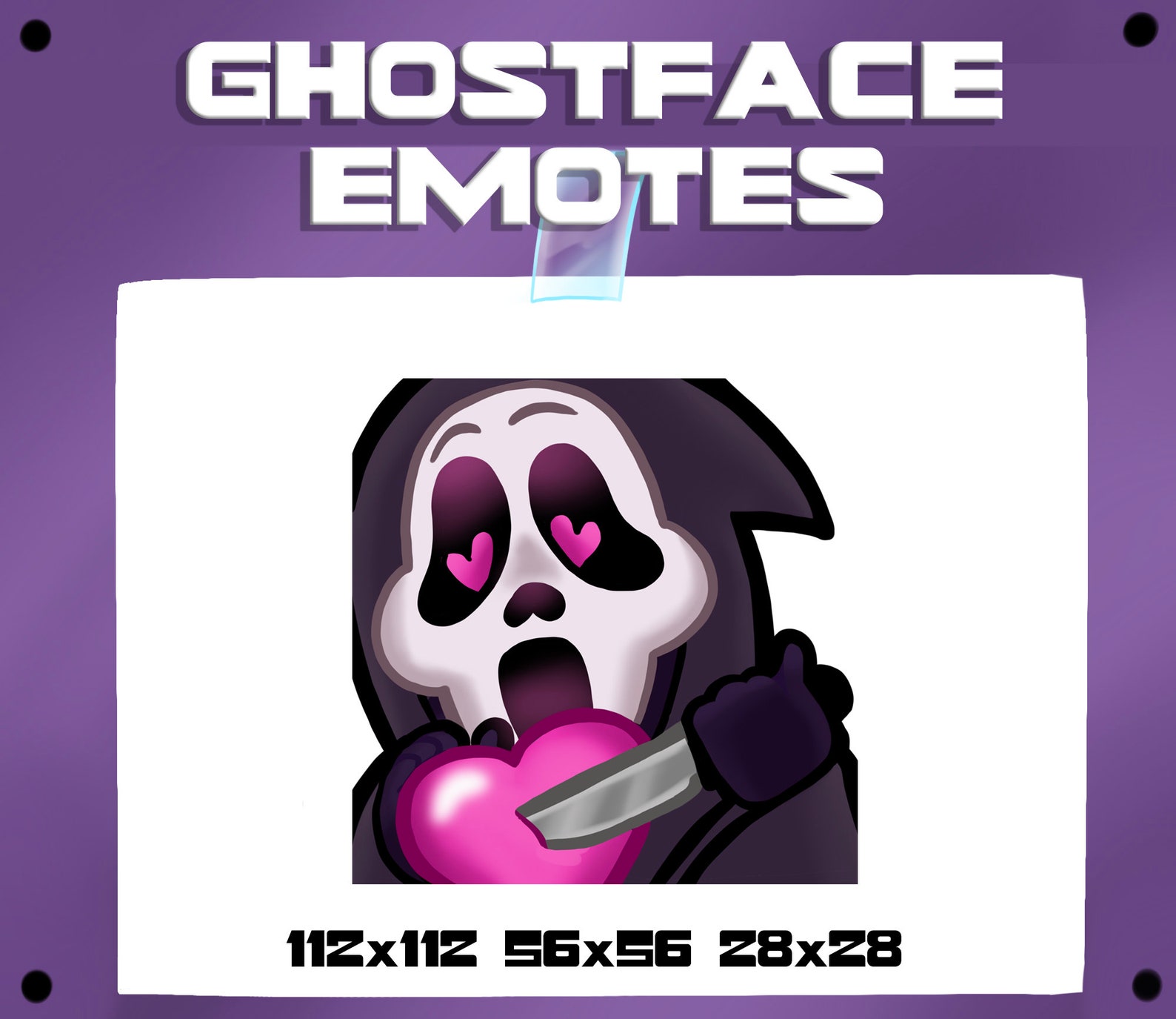 Discord Twitch Emotes Pack Ghostface DBD Dead by Daylight - Etsy