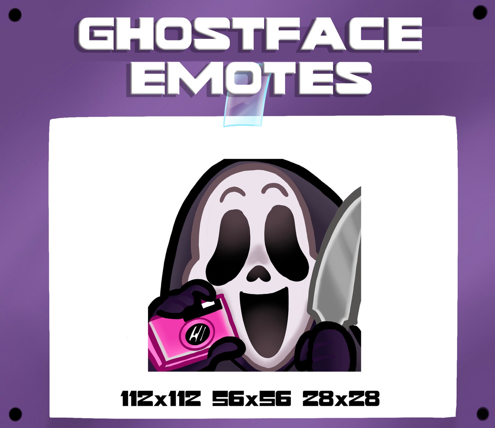 Discord Twitch Emotes Pack Ghostface DBD Dead by Daylight - Etsy