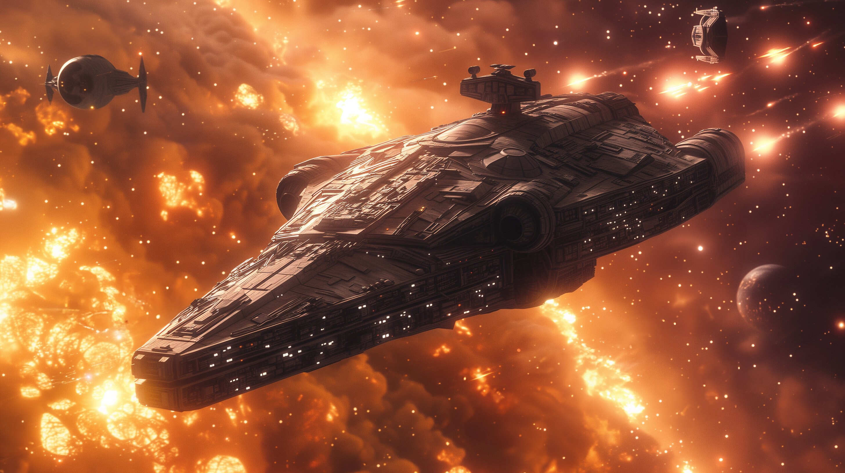 Star Wars Inspired Destroyer Fan Art Science Fiction Outer Space Art ...