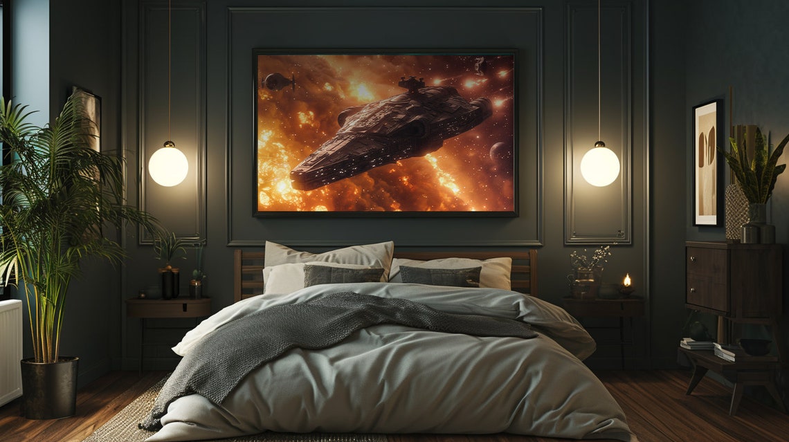 Star Wars Inspired Destroyer Fan Art Science Fiction Outer Space Art ...