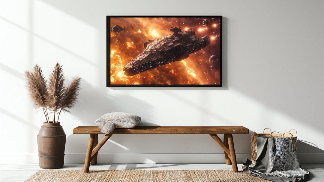 Star Wars Inspired Destroyer Fan Art Science Fiction Outer Space Art ...