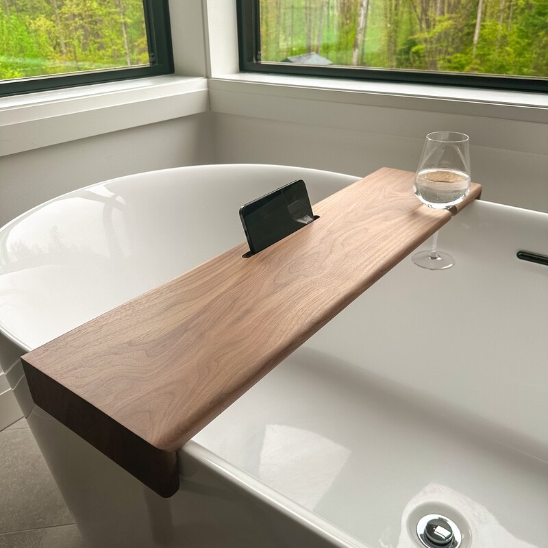 Bath Caddy Live Edge - Etsy