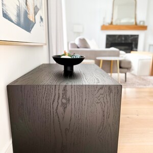 Ottoman Coffee Table on Wheels, Walnut Custom Ottoman Tray, Solid Wood ...