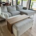 Ottoman Coffee Table on Wheels, Walnut Custom Ottoman Tray, Solid Wood ...