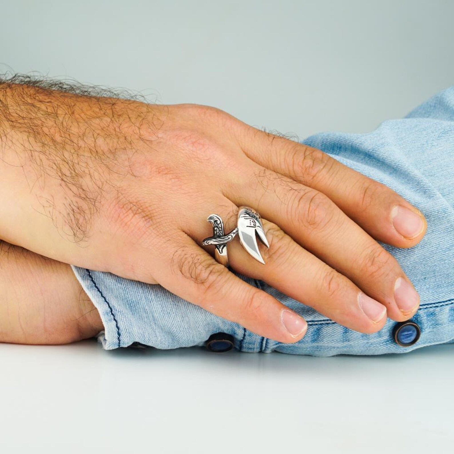 Hazrat Ali's Sword Islamic Ring 925K Sterling Silver - Etsy