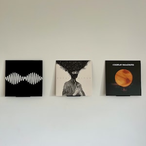 Vinyl Record Wall Display Shelf - Large Album Stand for Record ...