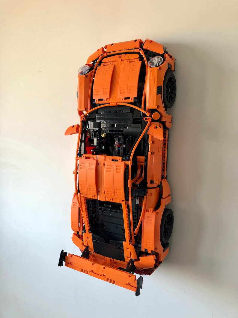 Wall Mount Lego Technic Porsche GT3 RS 42056 Vertical Wall Mount for ...