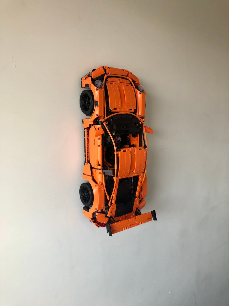Wall Mount Lego Technic Porsche GT3 RS 42056 Vertical Wall Mount for ...