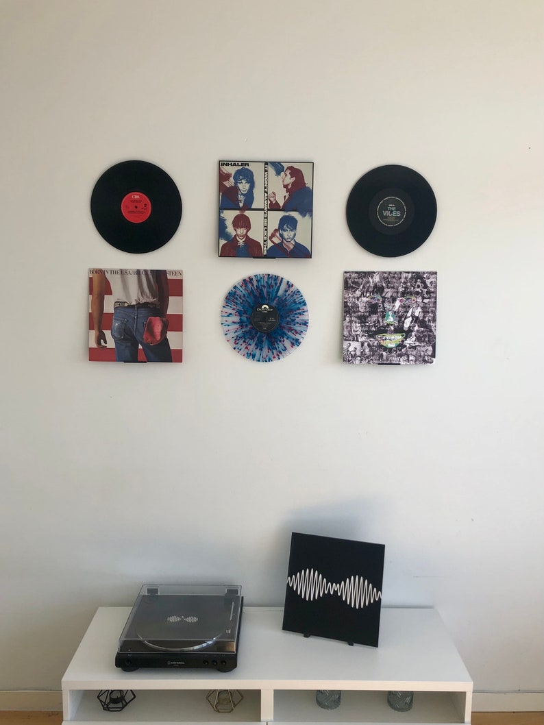 Vinyl Record and Album Cover Wall Display Vinyl Holder Wall Mounts for ...