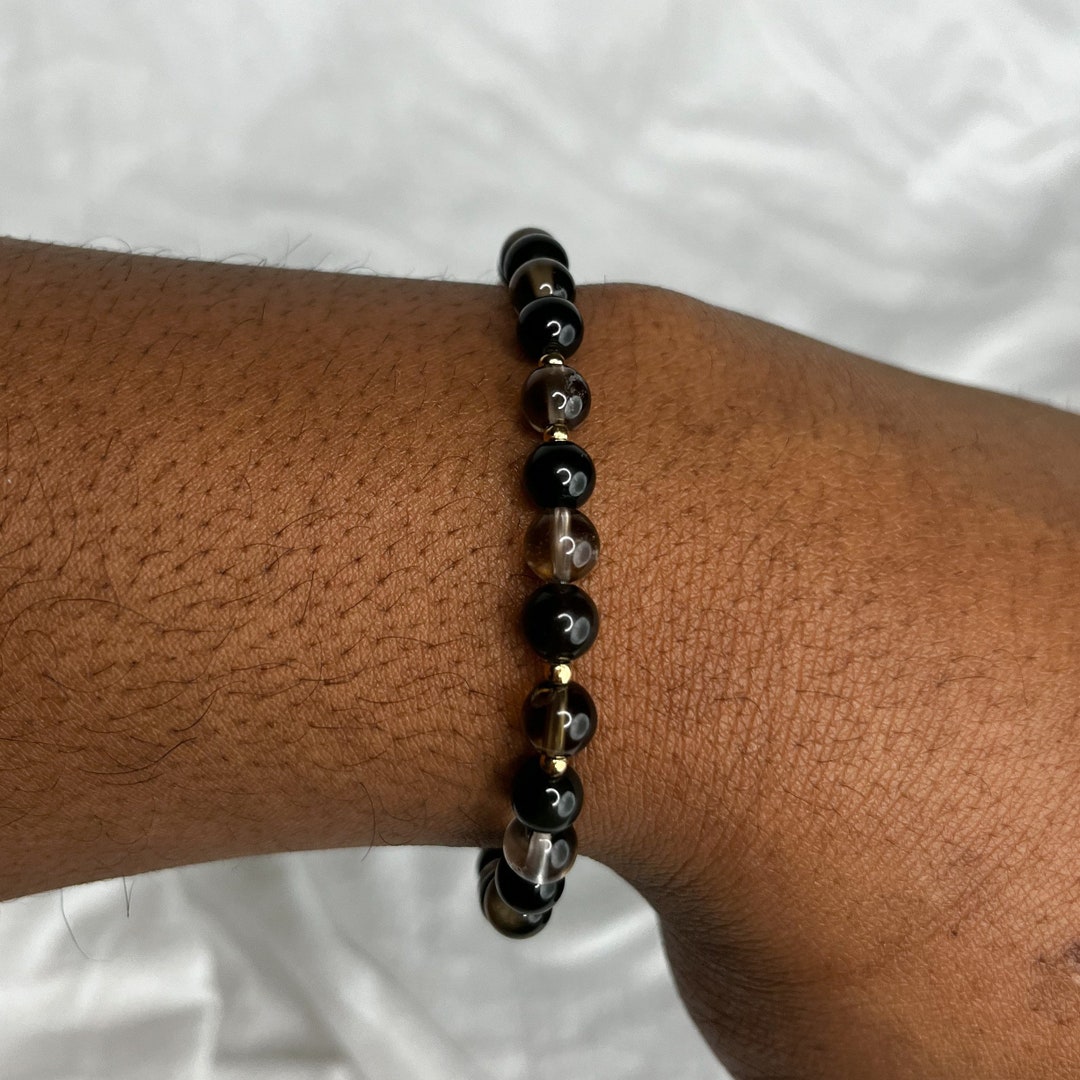 Melanoma Skin Cancer Awareness Bracelet Silver Black - Etsy