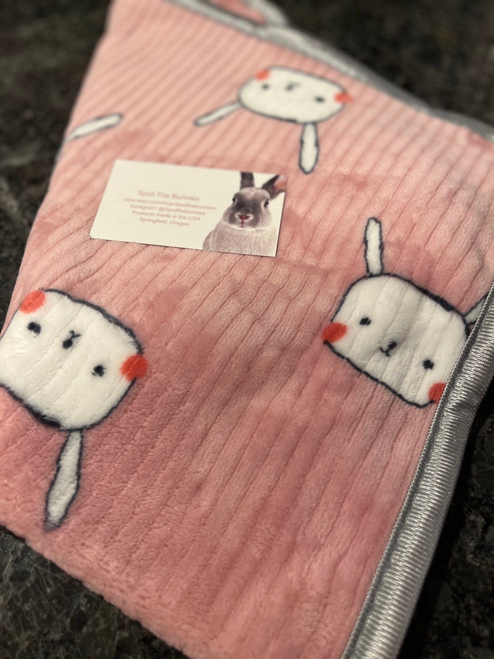 Pink Bunny Blanket - Etsy