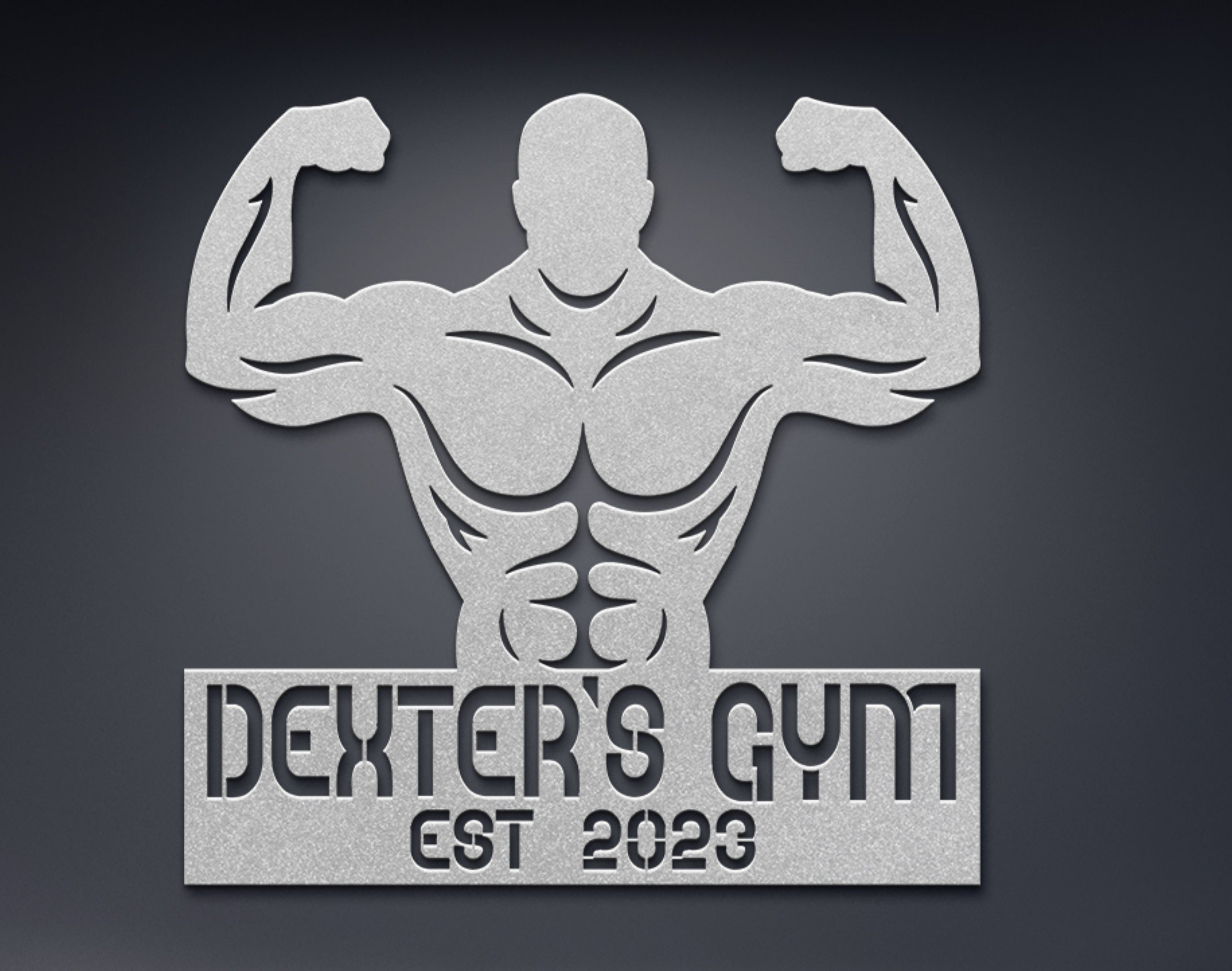 Personalized Home Gym Sign, Bodybuilder Decor, Workout Room Sign, Home ...