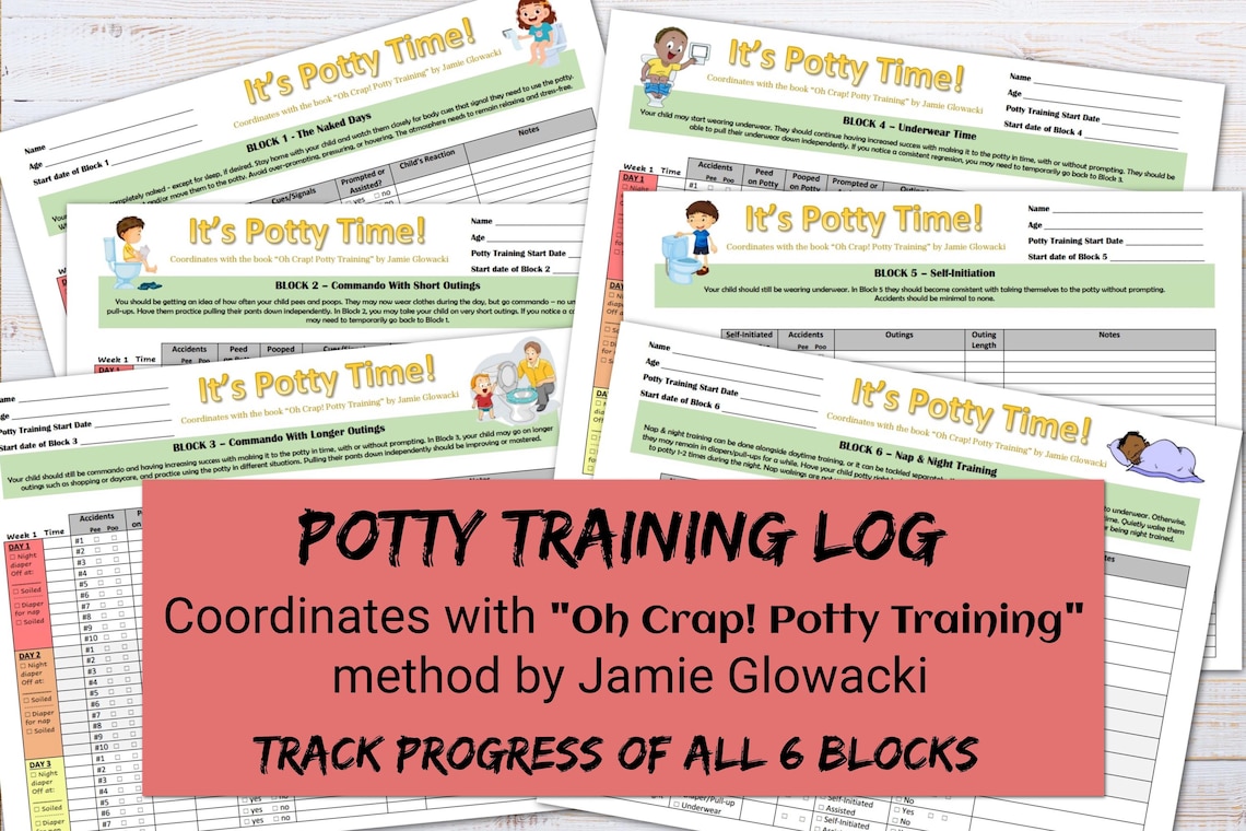 It's Potty Time, Oh Crap! Potty Training Tracker, Jamie Glowacki Method ...