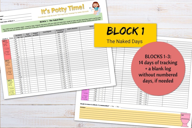 It's Potty Time, Oh Crap! Potty Training Tracker, Jamie Glowacki Method ...