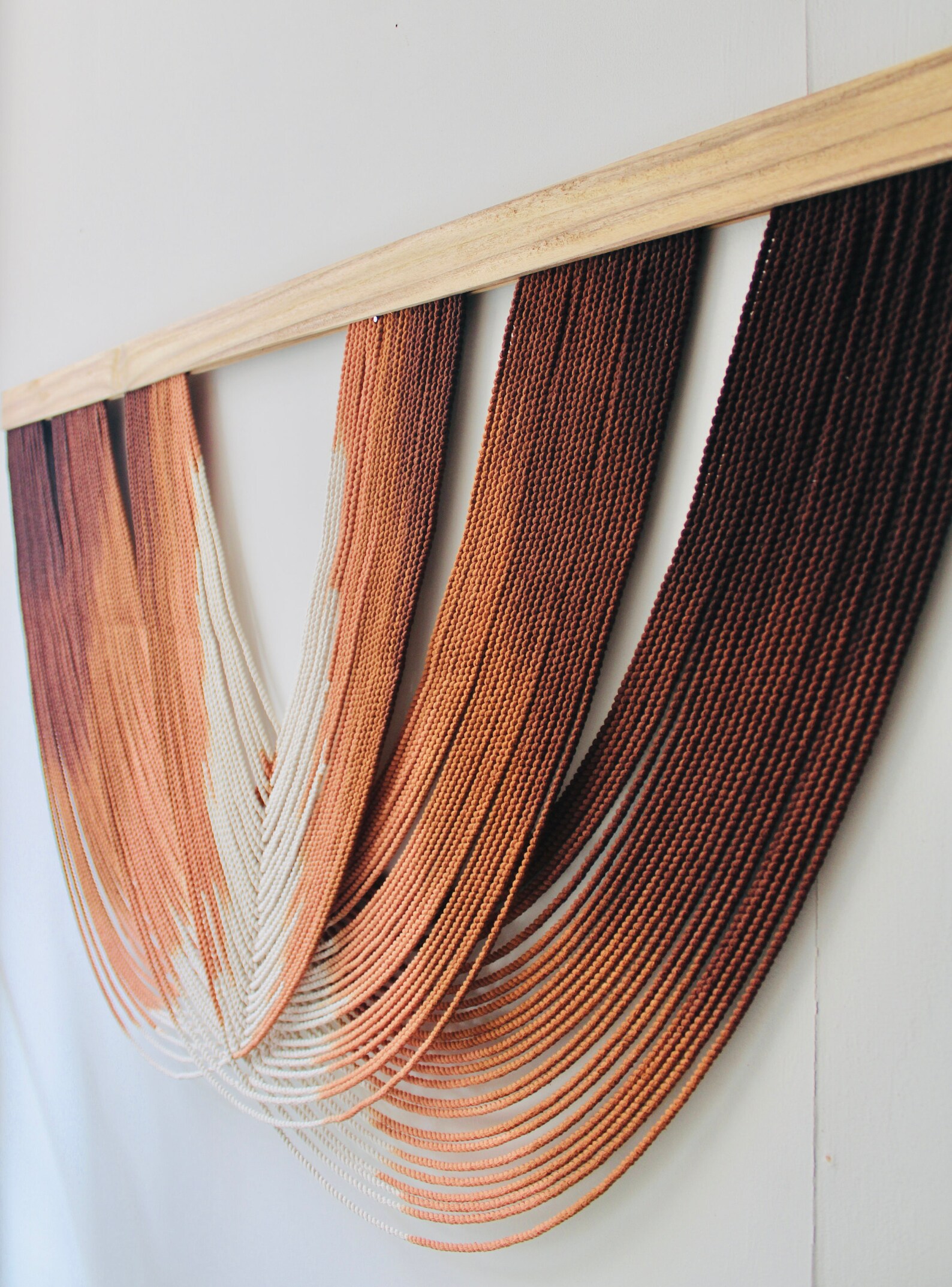 Large Macrame Wall Hanging| Dip Dye Tapestry Wall Hanging| Fibre Art ...